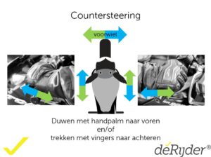 Bochten met de motor: 4. Stuurtechniek - countersteering - deRijder